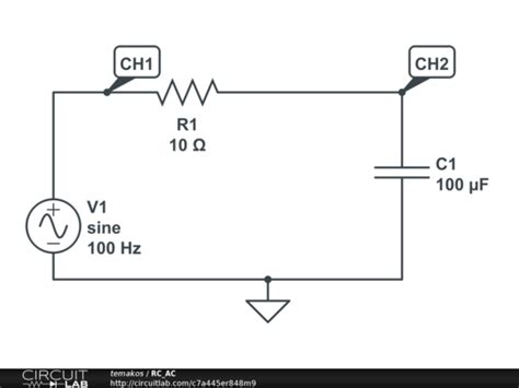 Rc Ac Circuitlab