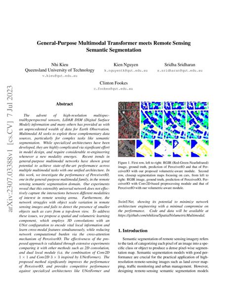 General Purpose Multimodal Transformer Meets Remote Sensing Semantic