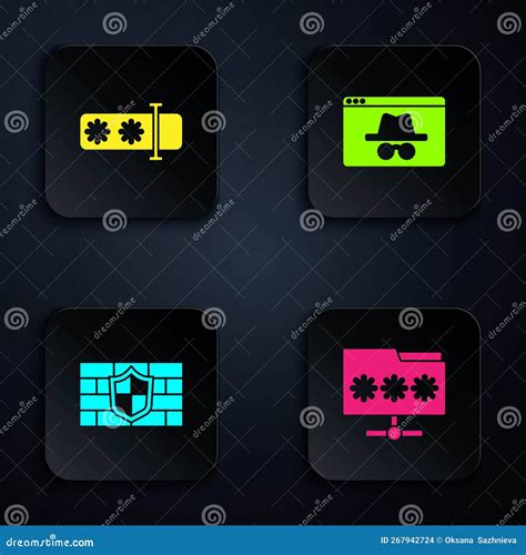 Set Folder With Password Password Protection Shield Brick Wall And