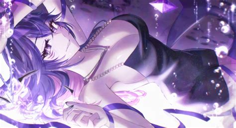 Nano Popo02 Megalodon Vtuber Indie Virtual Youtuber Absurdres Highres 1girl Black Dress