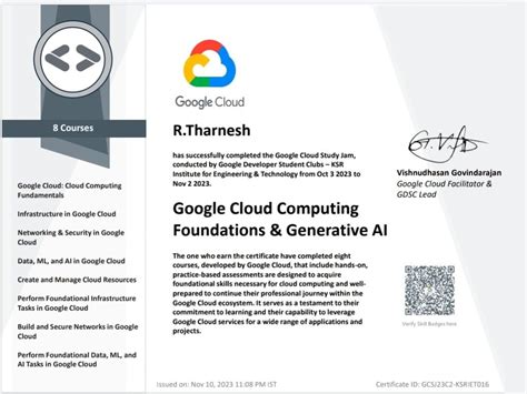 Tharnesh R On Linkedin Gdsc