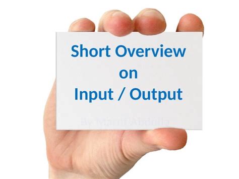 Pptx Input Output Computer Architecture Dokumentips
