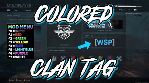 HOW TO GET COLORED CLAN TAGS Tutorial YouTube