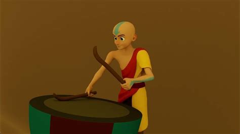 Dhamsa Madol Animation Tribal Instrument Using Aang Character Youtube