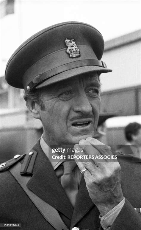 Portrait De David Niven Sur Le Tournage Du Film Le Cerveau En News