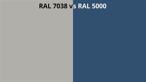 Ral 7038 Vs 5000 Ral Colour Chart Uk