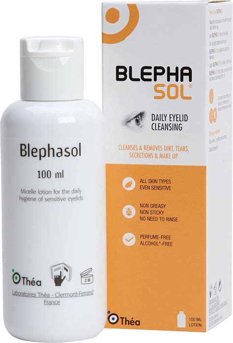 Buy 2 X Blephasol 100ml Sensitive Eyelids Eye Lotion And Cotton Pads