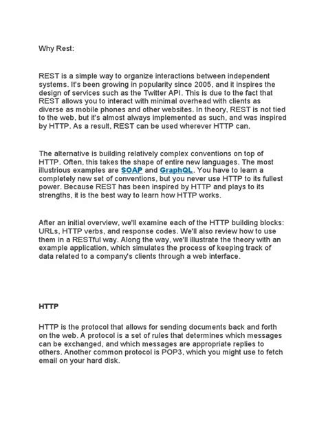 An Introduction To Restful Apis Understanding Rest Principles And Methods Through Examples