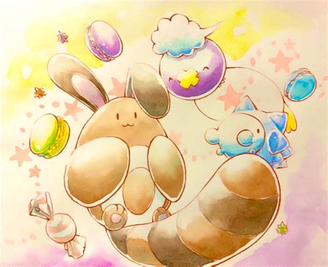 Drifloon Sentret And Snom Pokemon Drawn By Yufukovintagerose