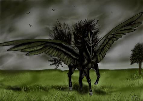 Realistic Black Pegasus Pegasus Geflügelte Pferd Clipart Kostenloses