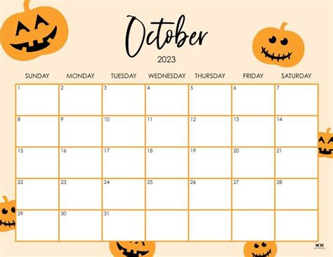 Printable October 2023 Calendar 8 Calendar Printables Planner