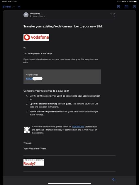 ESIM Swap Journeys Part 3 Vodafone Beau Giles