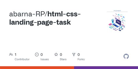 Github Abarna Rphtml Css Landing Page Task