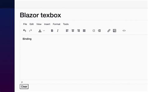 how to enrich blazor textbox with tinymce tinymce