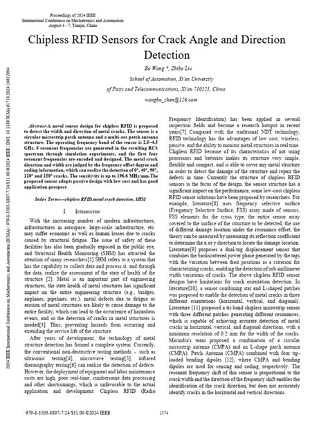 Chipless Rfid Sensors For Crack Angle And Direction Detection Pdf