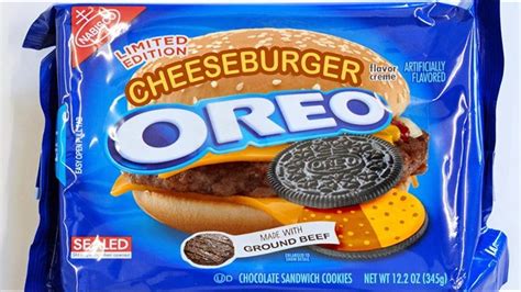 No Theres Not Really A Cheeseburger Oreo Cookie