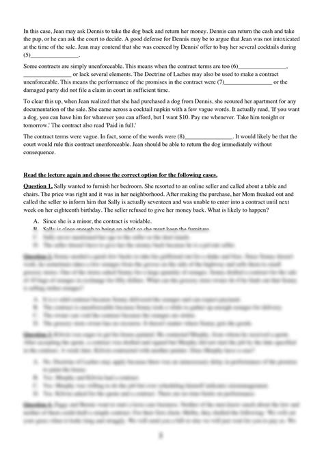 Solution Valid Void Voidable And Unenforceable Contracts Studypool