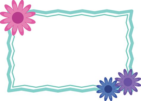Beautiful Flower Pattern Frame Design Border Element With Flower Creation 16743612 Vector Art