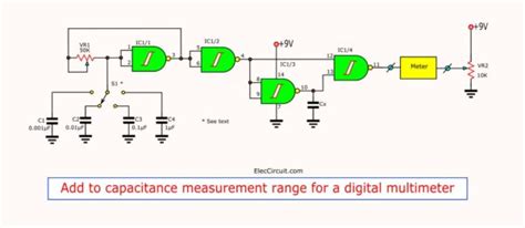 Add Capacitance Meter Range For General Digital Multimeter