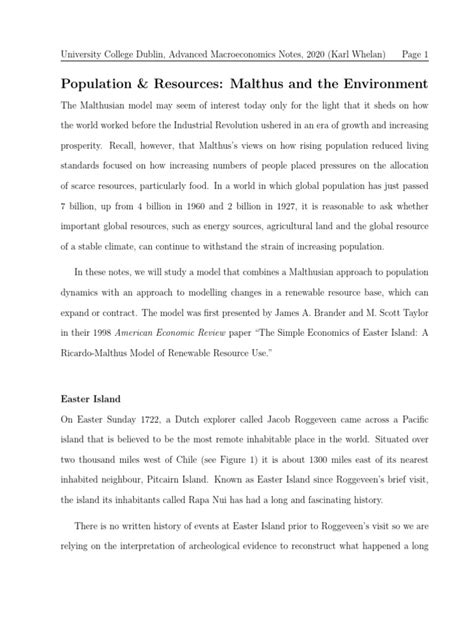 Model Economy Pdf Macroeconomics Economic Equilibrium