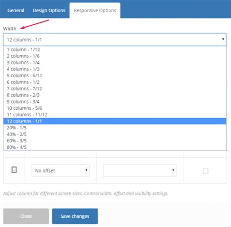 How To Set Up Responsive Options For Columns When Using The Wpbakery Page Builder Plugin Qode