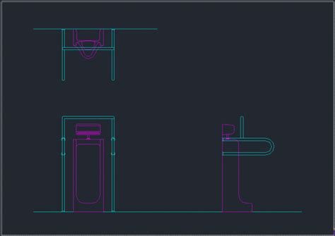 장애인 남자소변기 Sb001 Library Magnicad Cad Block Free Download