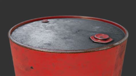 레드 오일 드럼 3d 모델 2 Blend Dae Fbx Obj Unknown Free3d