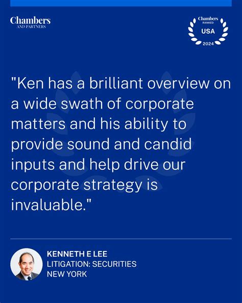 Kenneth E Lee On Linkedin Honored To Be Ranked By Chambers And