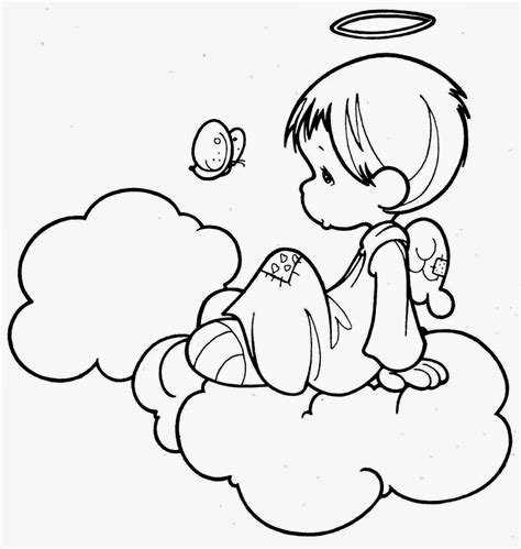 Dibujos De Angeles Para Colorear E Imprimir Gratis