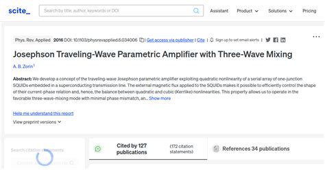Josephson Traveling Wave Parametric Amplifier With Three Wave Mixing