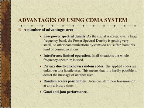 Ppt Wideband Code Division Multiple Access And The Capacity In Code Division Multiple Access