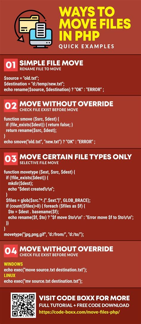an info sheet with instructions for how to move files in the same file