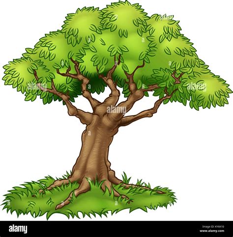 Beautiful Lawn Green Trees Stock Vector Images Alamy