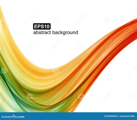 Abstract Colorful Wave Background Stock Vector Illustration Of Eps10 Card 89096094