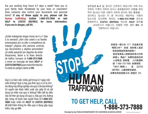 Stop Human Trafficking Signs