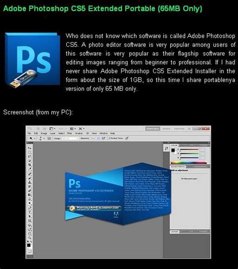 Download Photoshop Cs5 Extended Portable Campingvast
