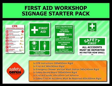 First Aid Station Signs Printable Floor Sign First Aid Station