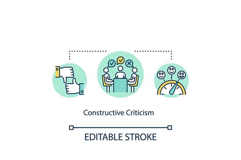 Constructive Criticism Concept Icon Outline Icons ~ Creative Market