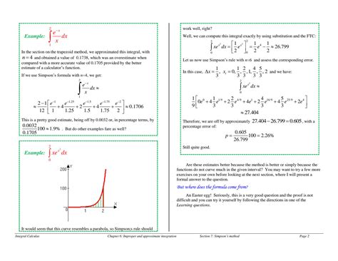 solution basic applications of integrals approximate integration