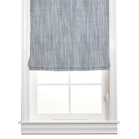 Linen Cotton Roman Shade Ice Blue Barn And Willow