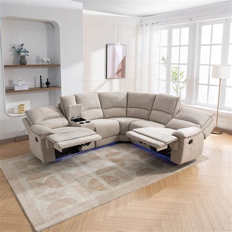 Recliner Sectional Sofa Reno Reclining Sectional Slate