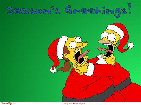 The Simpsons Christmas Wallpaper