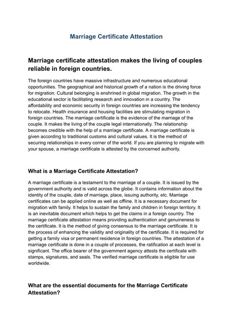PPT Marriage Certificate Attestation PowerPoint Presentation Free Download ID 12647349