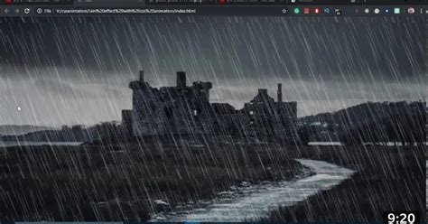 Rain Effect Animation Css