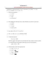 WORKSHEET I SETS INTRODUCTION TO FUNCTIONS Pdf WORKSHEET I SETS INTRODUCTION TO FUNCTIONS