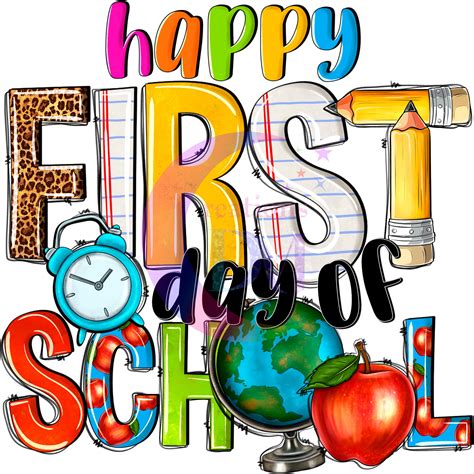 Back To School Dtf Happy First Day Dm Printed Creations