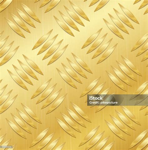 다이아몬드 금속판 원활한 벡터 패턴입니다 골 판지 알루미늄 시트입니다 황금 금속 완벽 한 배경입니다 벡터 일러스트 레이 션 0명에 대한 스톡 벡터 아트 및 기타 이미지