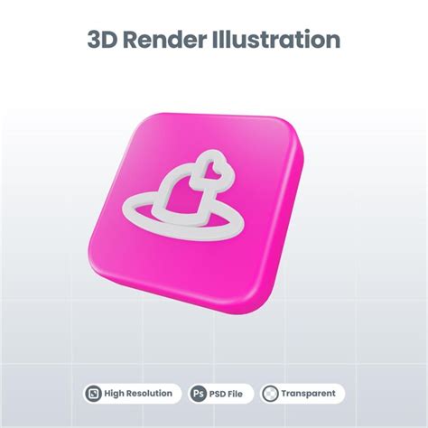 Premium Psd 3d Render Valentine With Female Icon For Ui Ux Web Mobile App Social Media Promotion