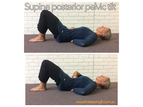 Supine Posterior Pelvic Tilt Innerstrength Healthcare