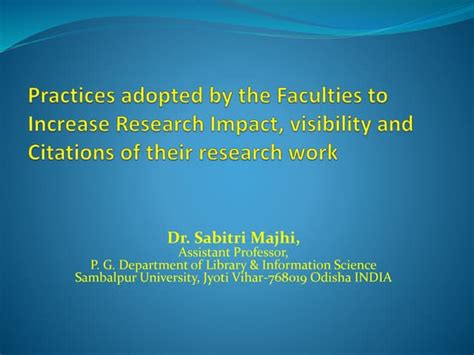 Research Visibilitypptx